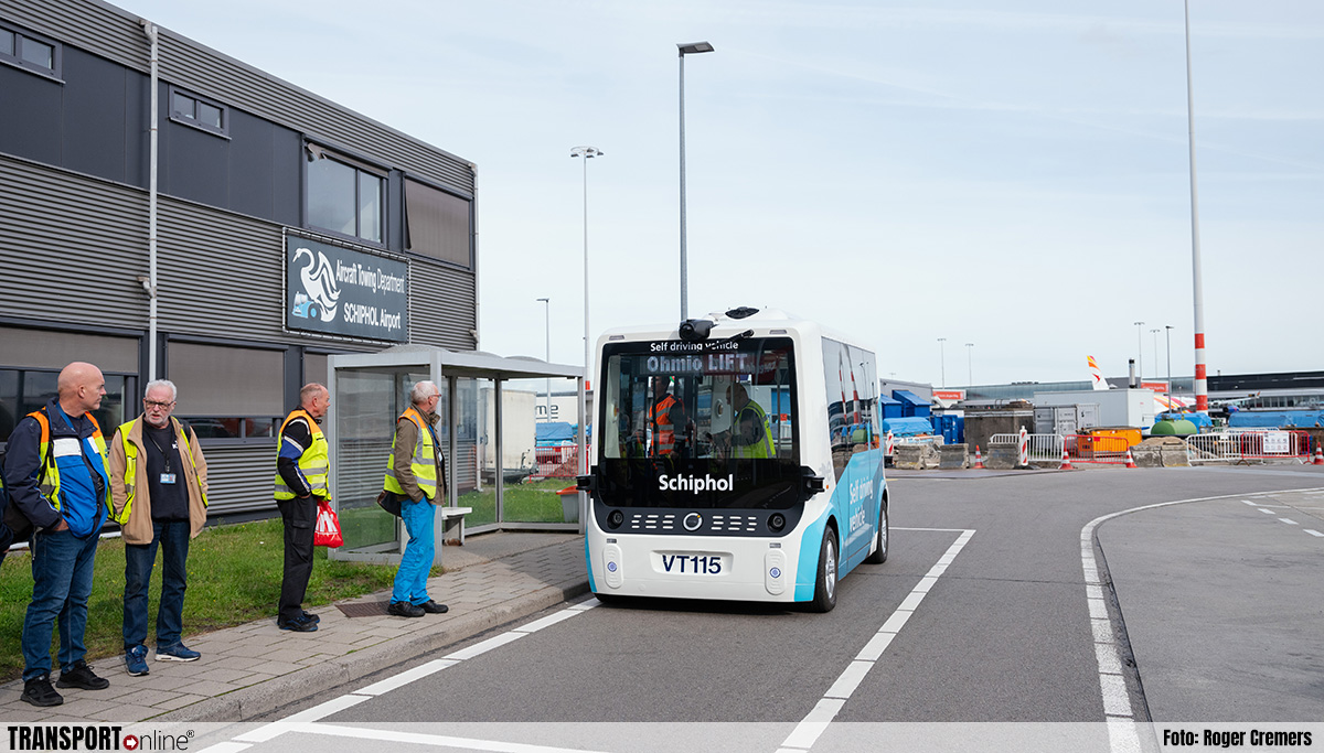 Schiphol doet een proef met zelfrijdende bussen aan airside | Transport ...