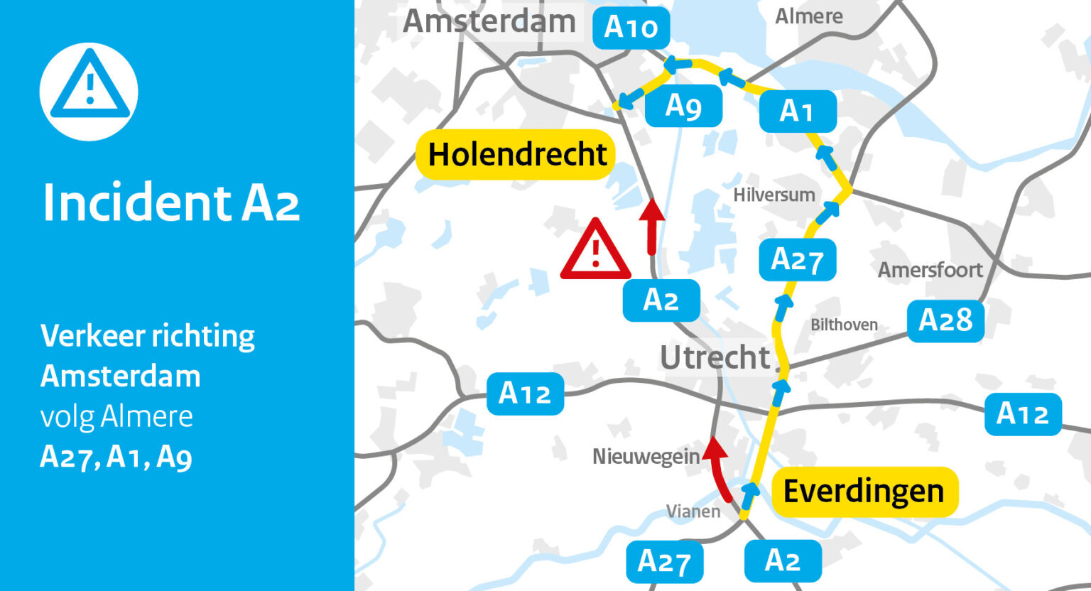 Flinke vertraging op A2 bij Maarssen door ongeval met vrachtwagen [+foto’s] | Transport Online