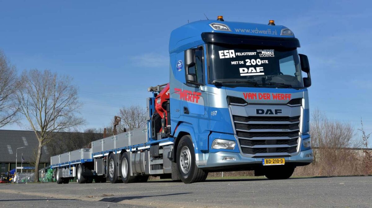 Van der Werff Logistics neemt 200ste DAF in gebruik | Transport Online
